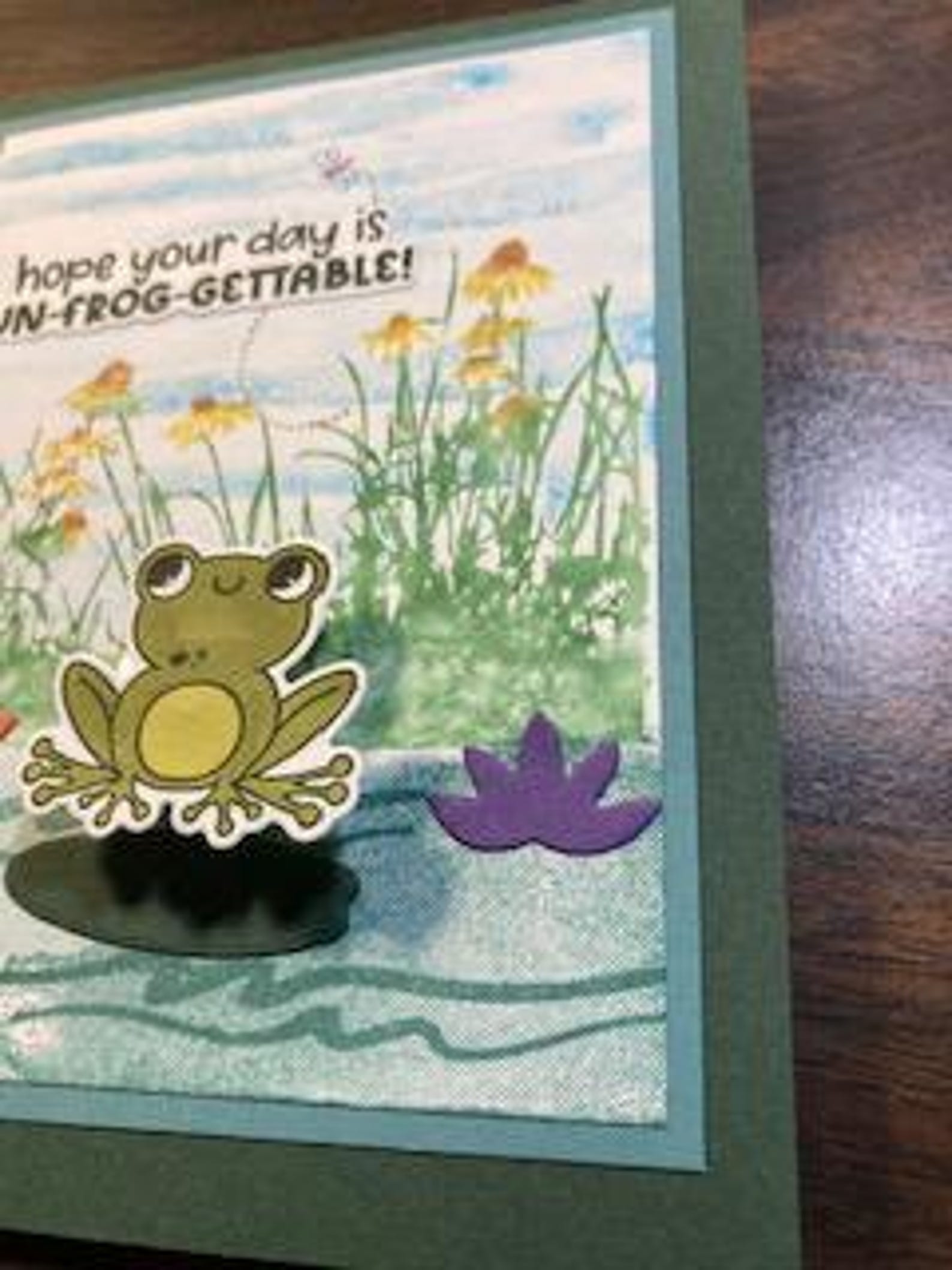 Hope Your Day is Un-frog-gettable Greeting Card - Etsy