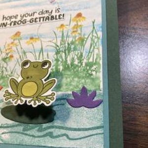 Hope Your Day is Un-frog-gettable Greeting Card - Etsy