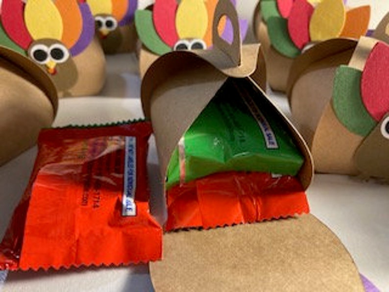 Turkey Party Favor Boxes - 12 - Thanksgiving - Etsy