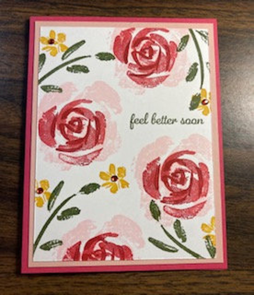 Feel Better Soon - Roses Greeting Card - Etsy