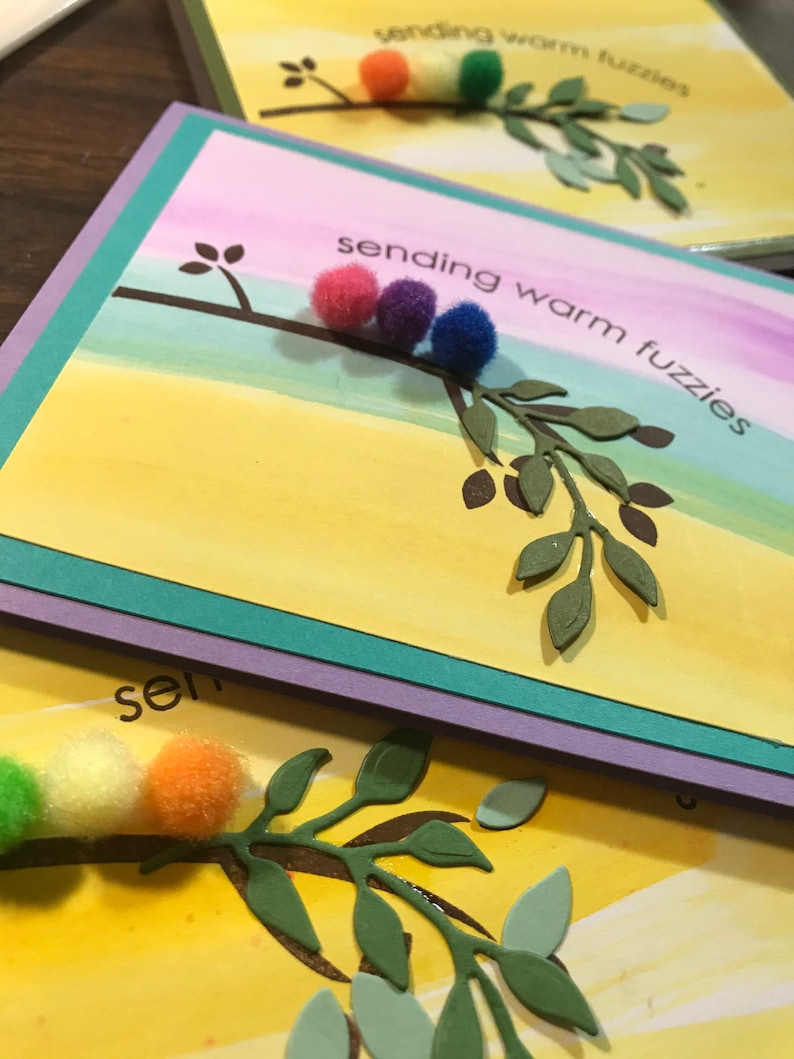 Sending Warm Fuzzies Greeting Card | Etsy