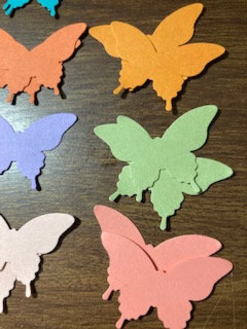 Paperclips Open Wings Butterfly Paper Clips Solid Colors - Etsy