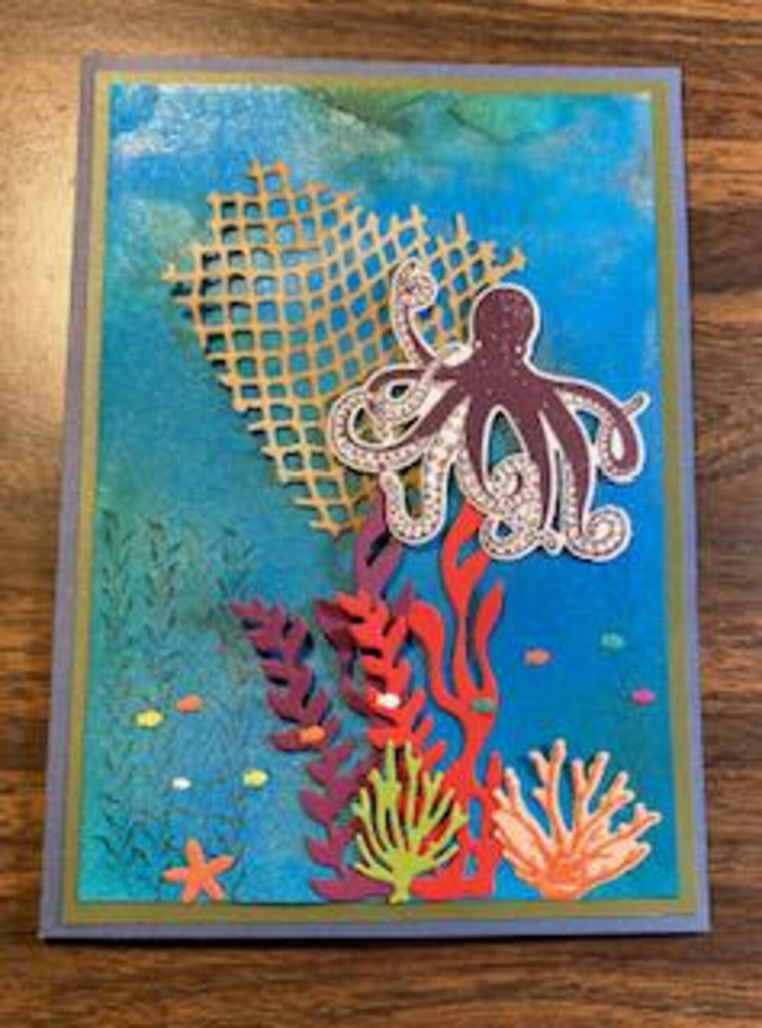 Octopus Under the Sea Greeting Card - Etsy