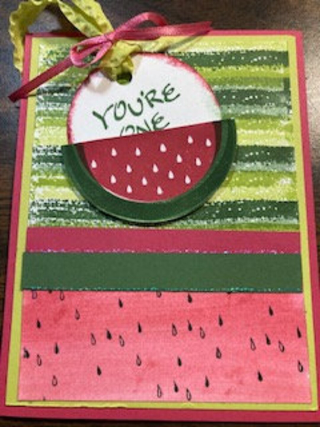 You're One in a Melon Birthday Card - Etsy