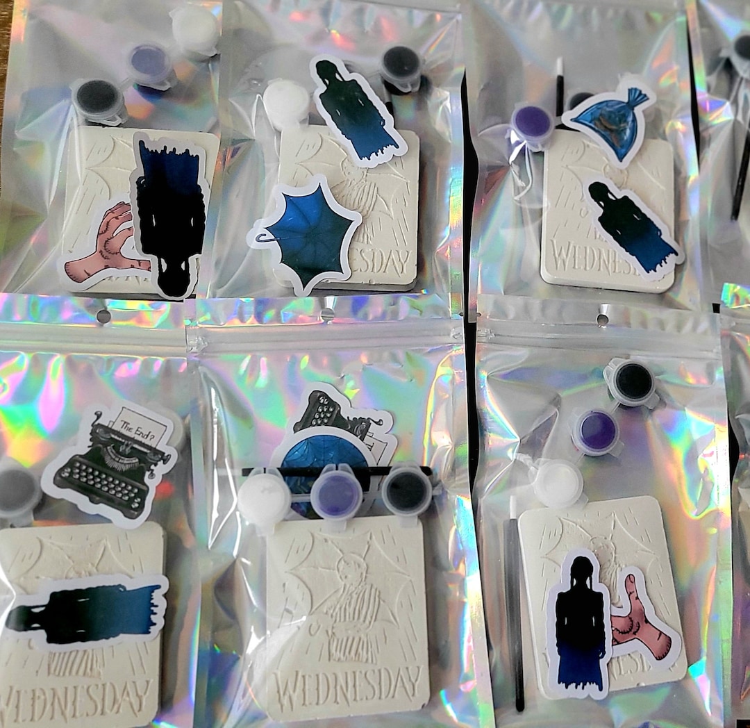 Wednesday Addams Plaster Painting Kits Sticker Birthday Gifts Return ...