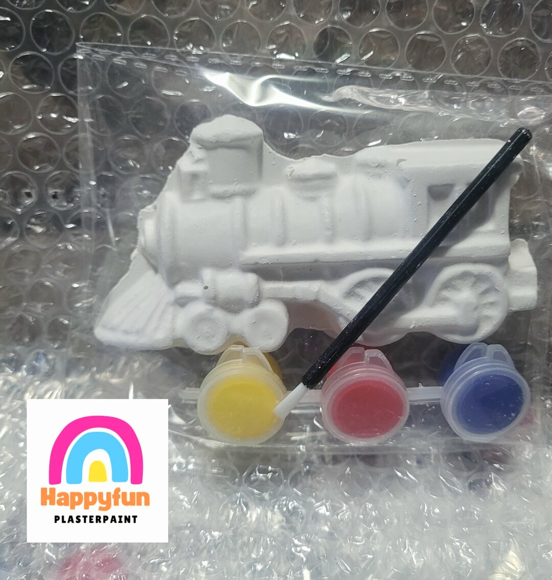 Train Plaster Painting Kit: Kids Birthday Party Favor - Etsy Australia