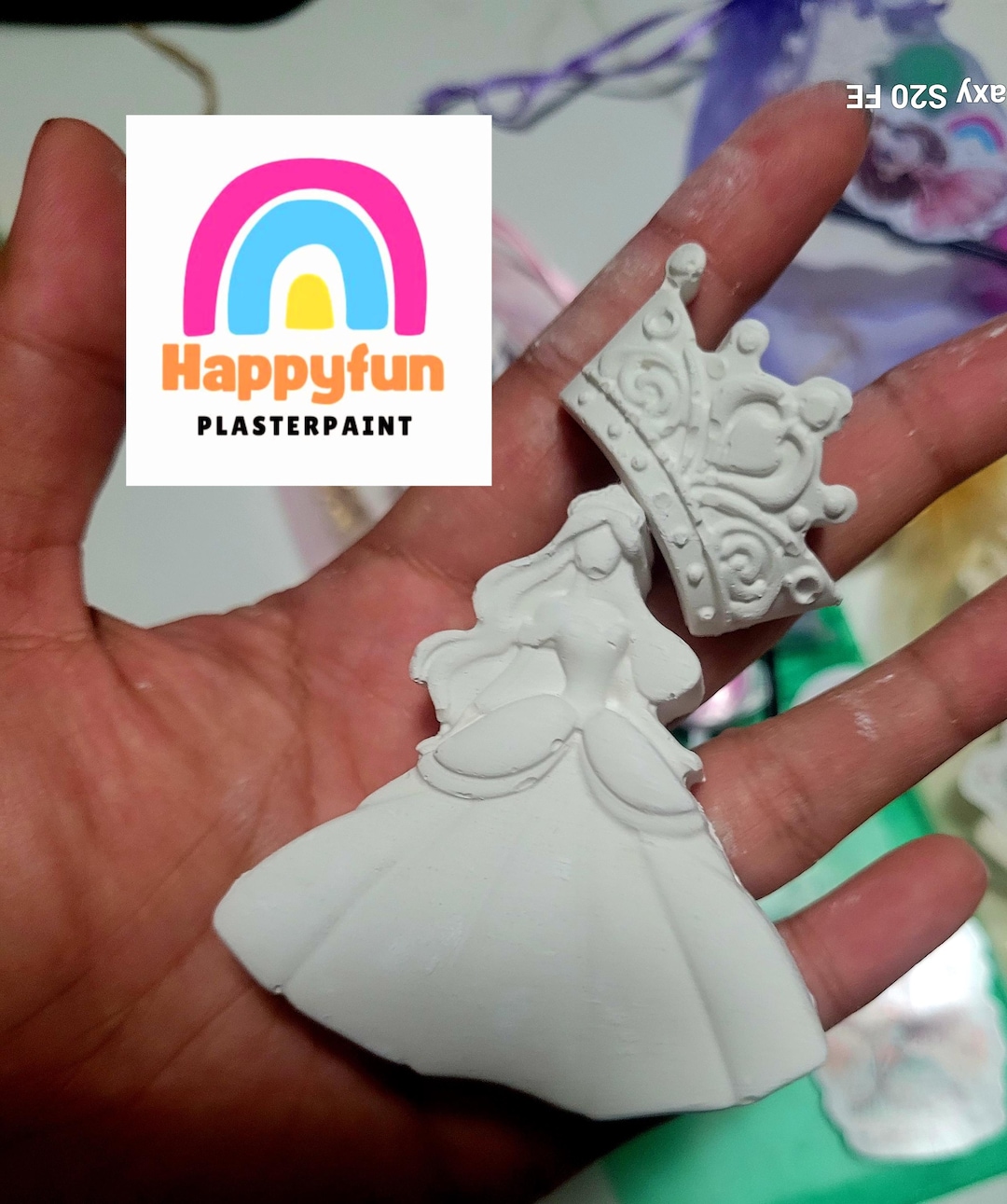 Princess Girl Crown Plaster Painting Kit: Kids' Birthday Party Favor ...