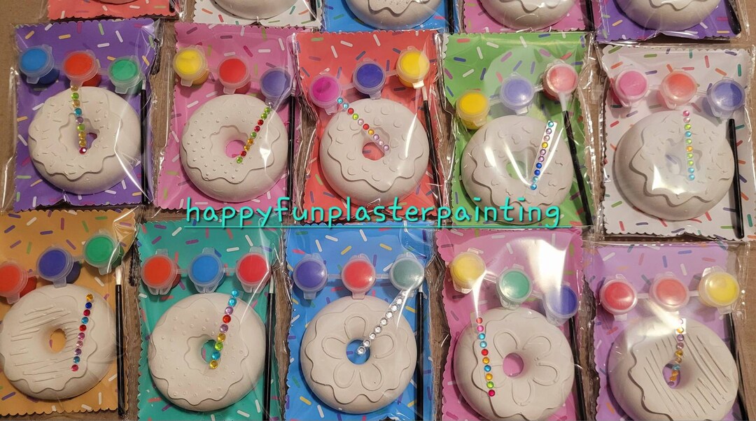 Ready to Paint Your Own Donut Cake Sweet Glitter Birthday Party Filling ...
