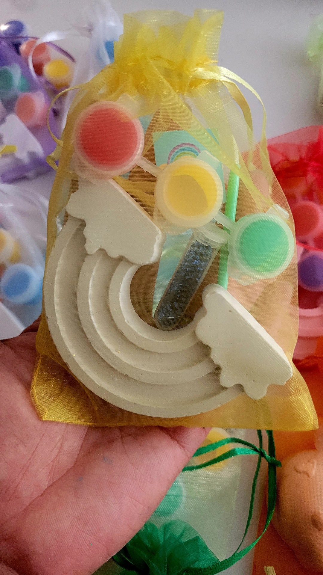 Rainbow Plaster Painting Party Favor Kit - Etsy