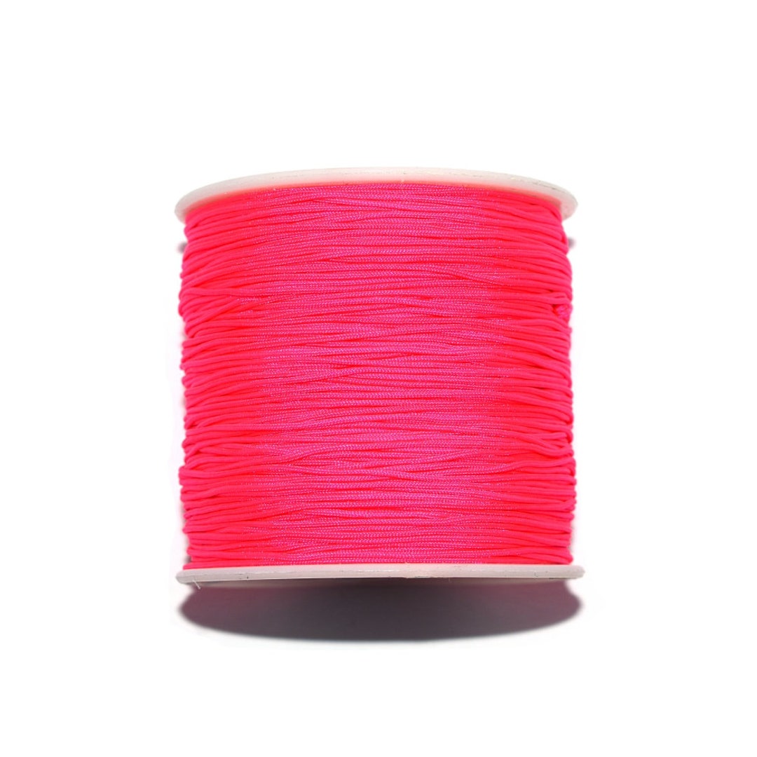 20, 50 or 100 Meters Braided Nylon Thread 0.8mm jade Thread Fuchsia ...