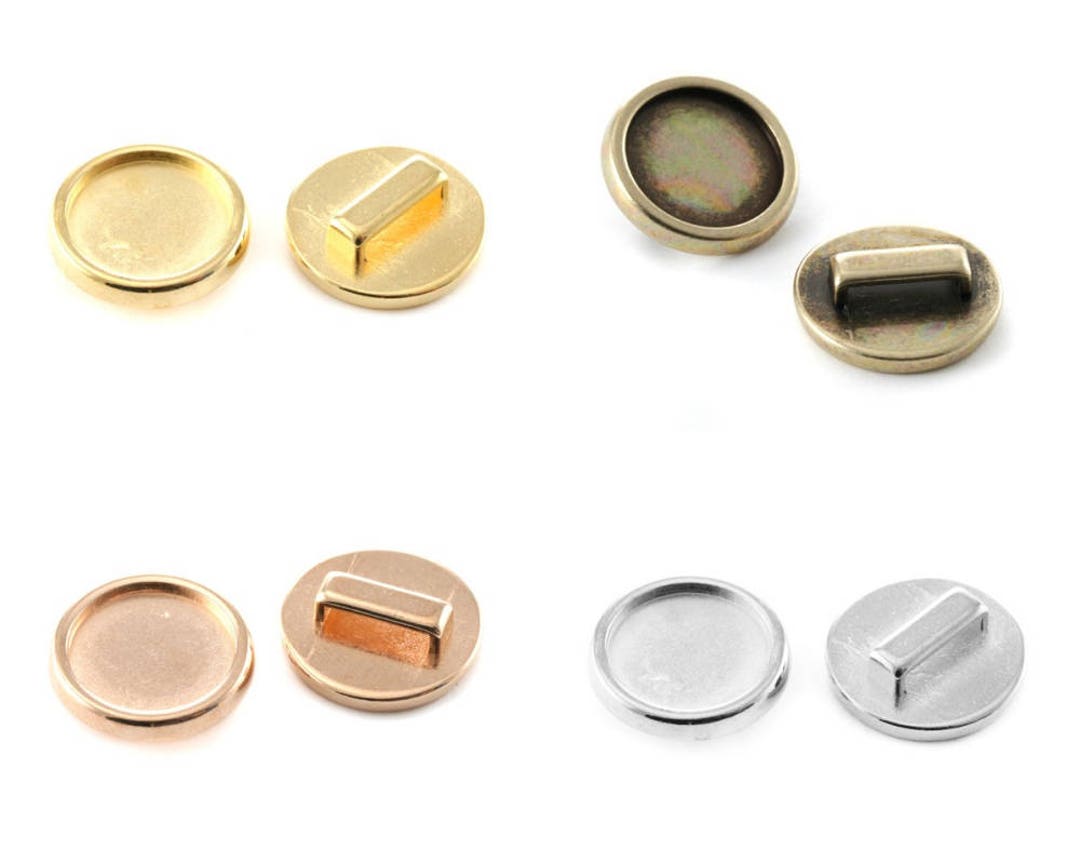 2 5 or 10 Passing Round Metal Flat Back 15mm 19x27mm Hole - Etsy