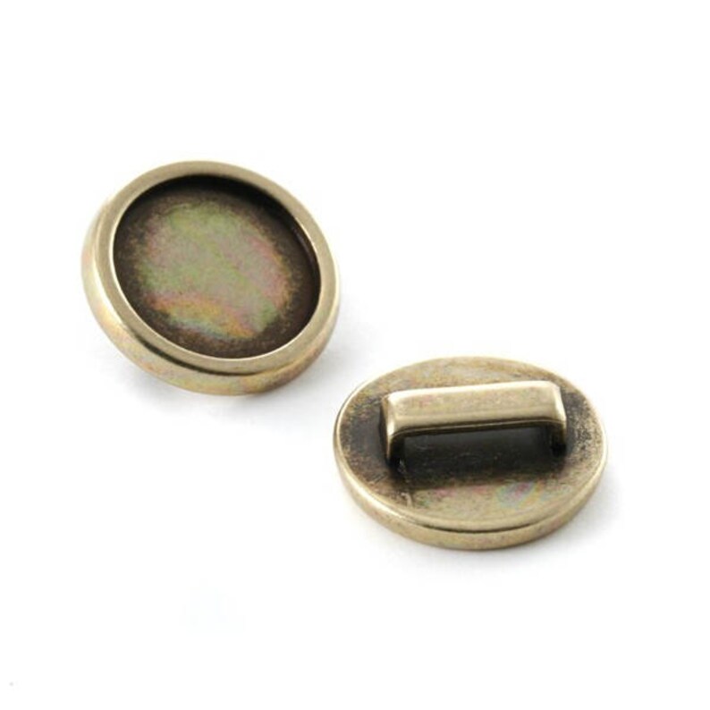 2 5 or 10 Passing Round Metal Flat Back 15mm 19x27mm Hole - Etsy