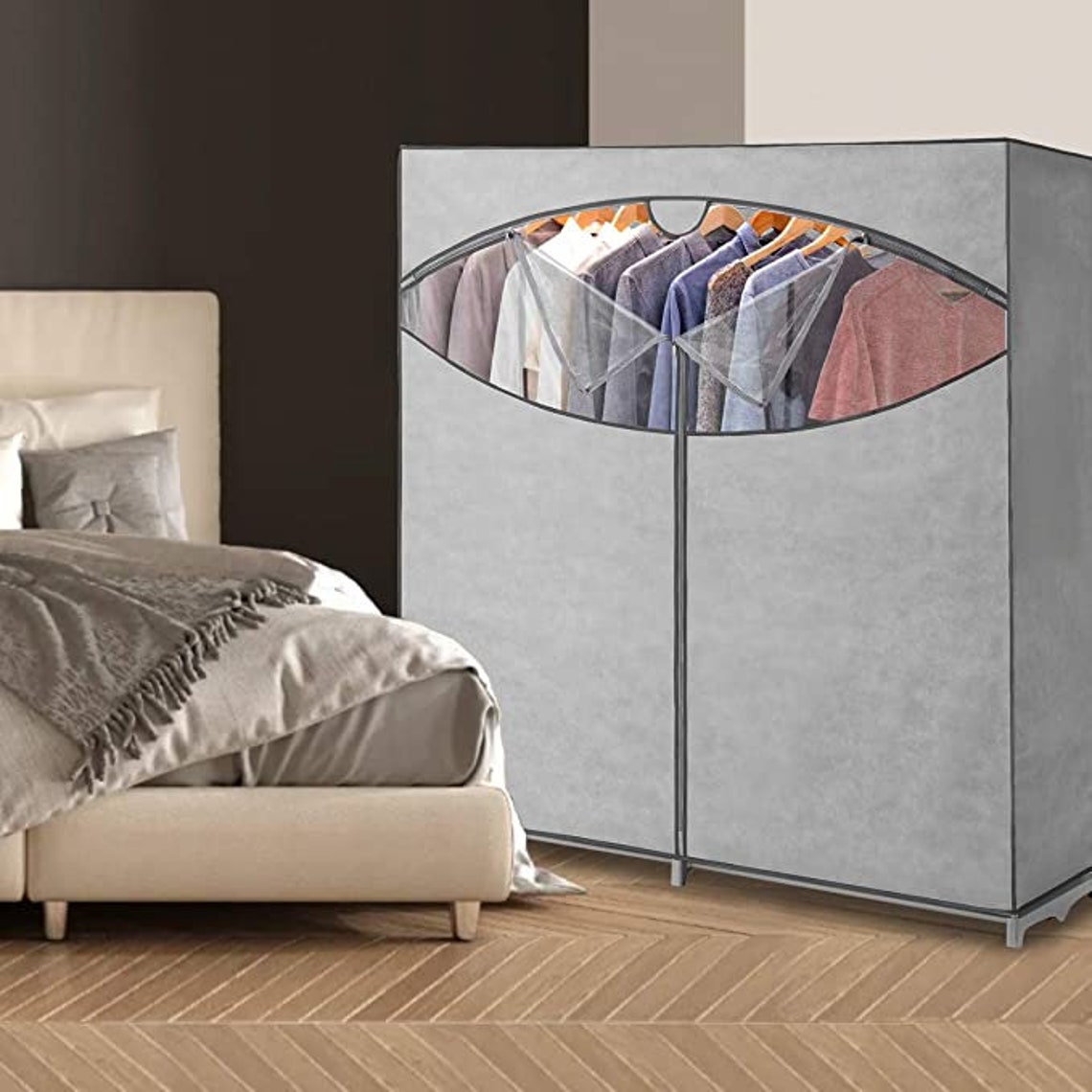 WARDROBE CLOSET PORTABLE, Cloth Storage Organizer, Laundry Room ...