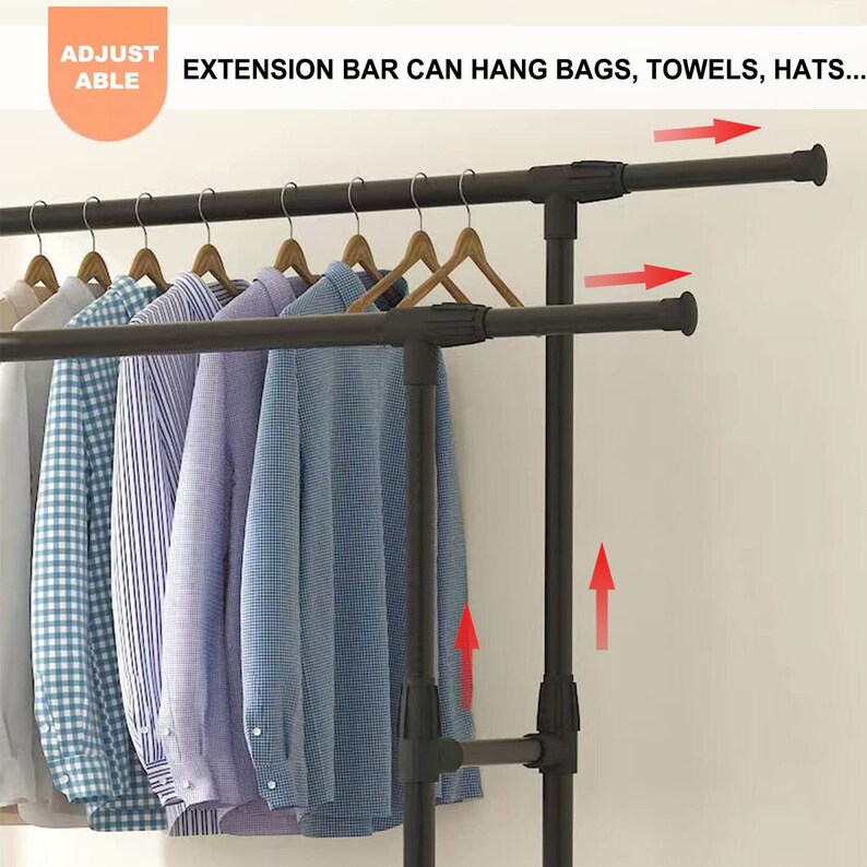 Freestanding Coat Rack Industrial Rod Pipe Shoes Clothing - Etsy