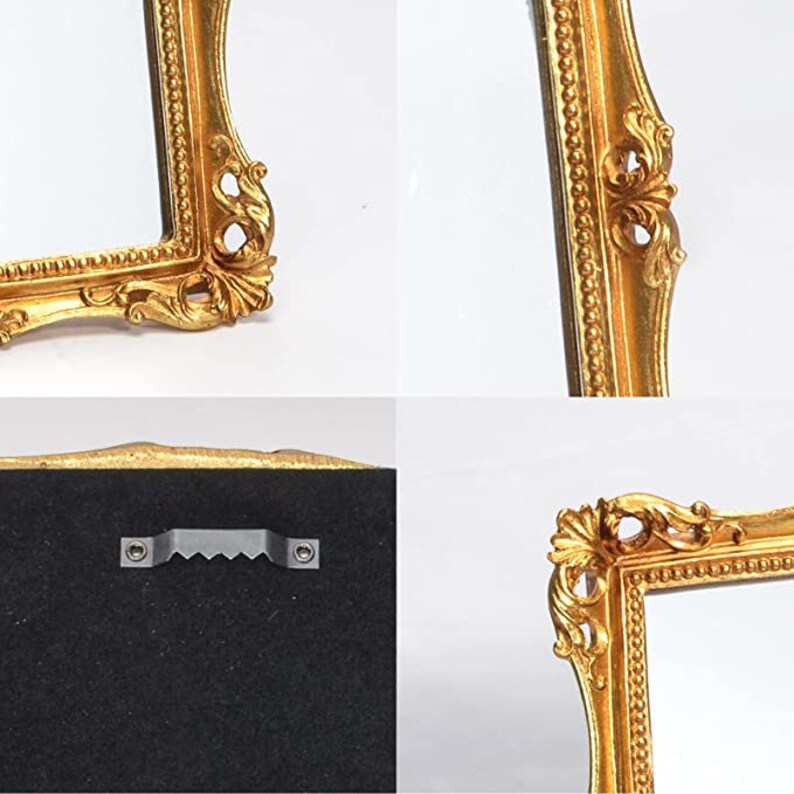 MIRROR WALL DECOR Vintage Floral Gold Ornate Baroque Framed - Etsy