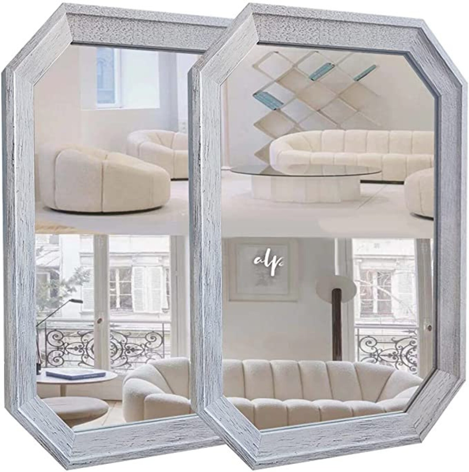 BARNWOOD MIRROR Wall Mirror SET Wood Frame Mirror Rustic 2 - Etsy