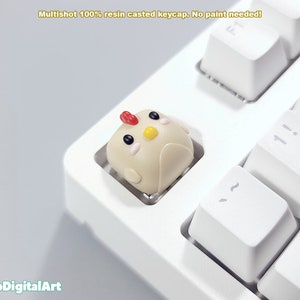 Stardew Valley Chicken Keycap. Stardew Chicken Artisan Keycap. Cute Chicken Keycap. Stardew ...