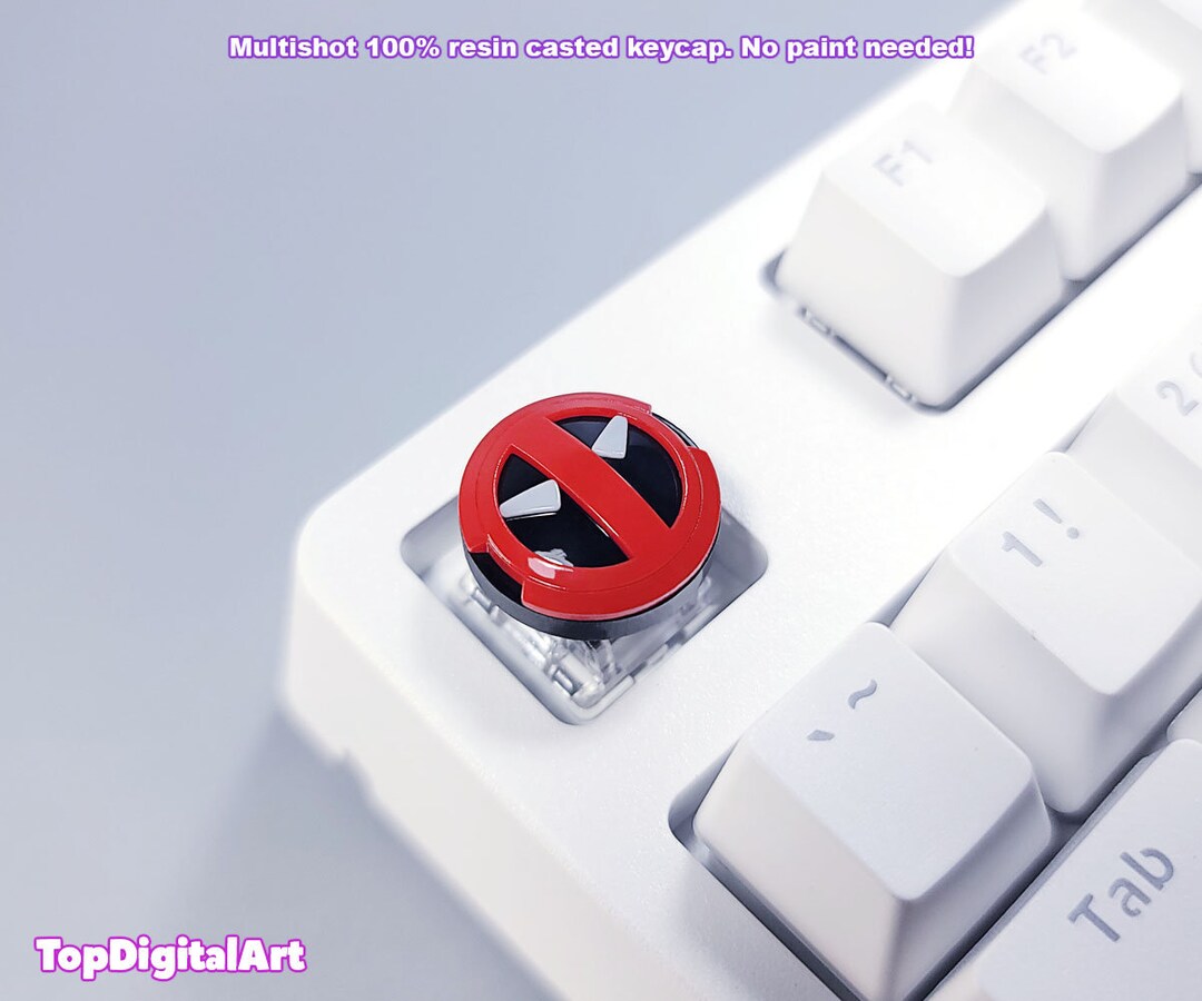 Deadpool Keycap. Deadpool 3 Logo Artisan Keycap. Deadpool X Wolverine ...
