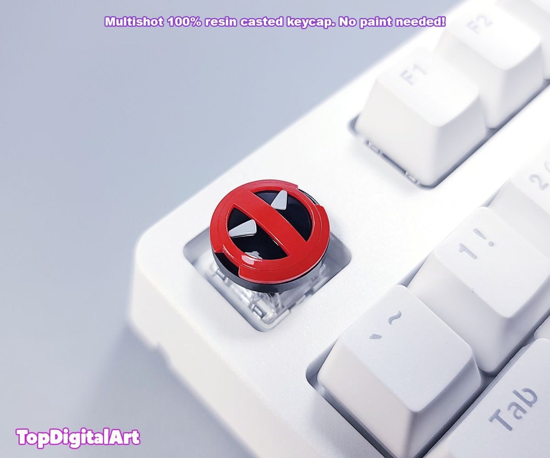 Deadpool Keycap. Deadpool 3 Logo Artisan Keycap. Deadpool X Wolverine ...