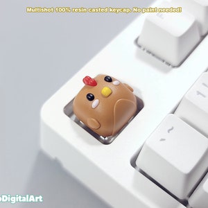 Stardew Valley Chicken Keycap. Stardew Chicken Artisan Keycap. Cute Chicken Keycap. Stardew ...