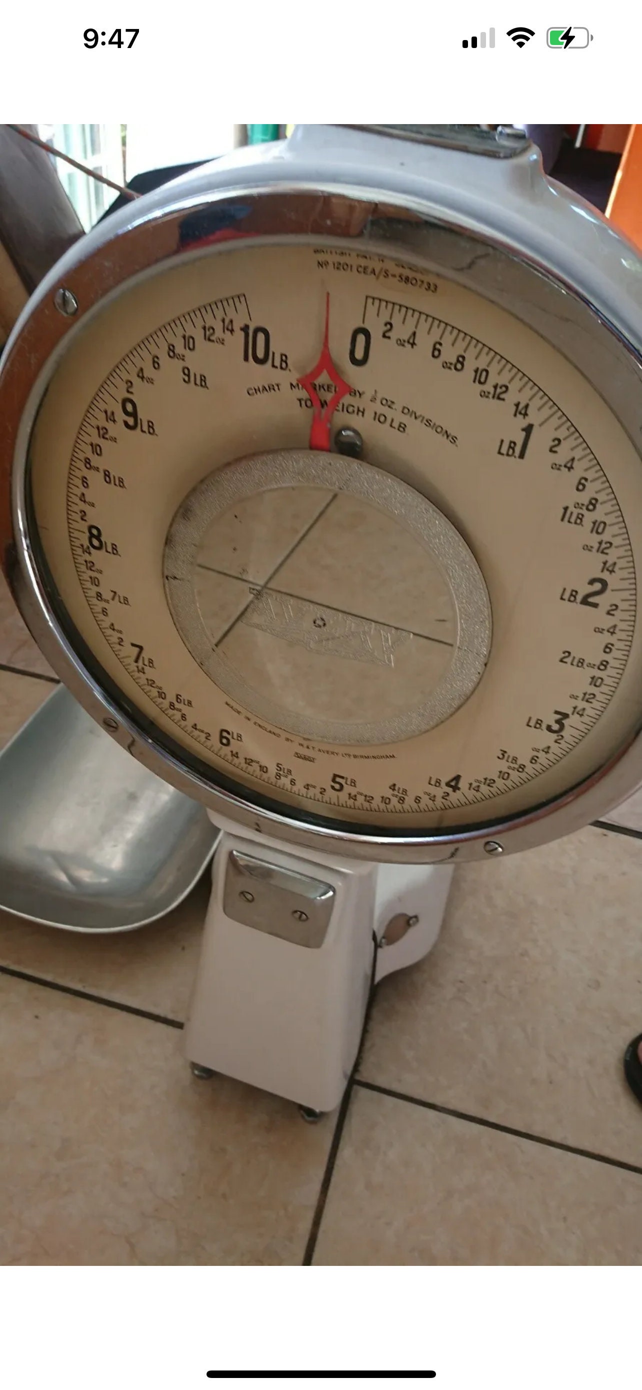 Antique AVERY Grocery Weighing Scale Porcelain Chrome 1940’s - Etsy
