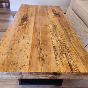 Spalted Maple Coffee Table/rustic Coffee Table/ Modern/ Living Room ...