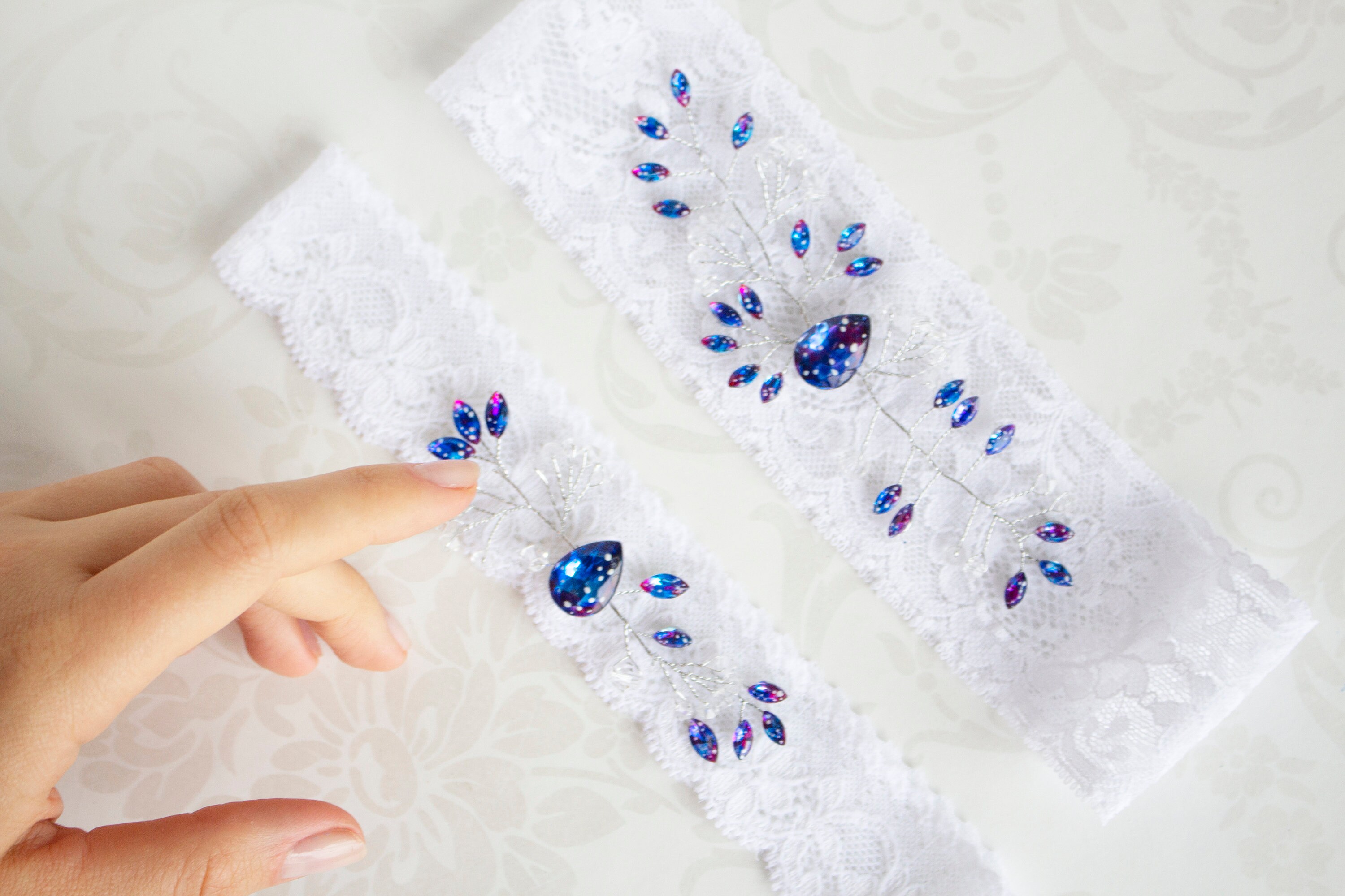 Galaxy Wedding Garter, Universe Wedding, Galaxy Garters, Celestial ...