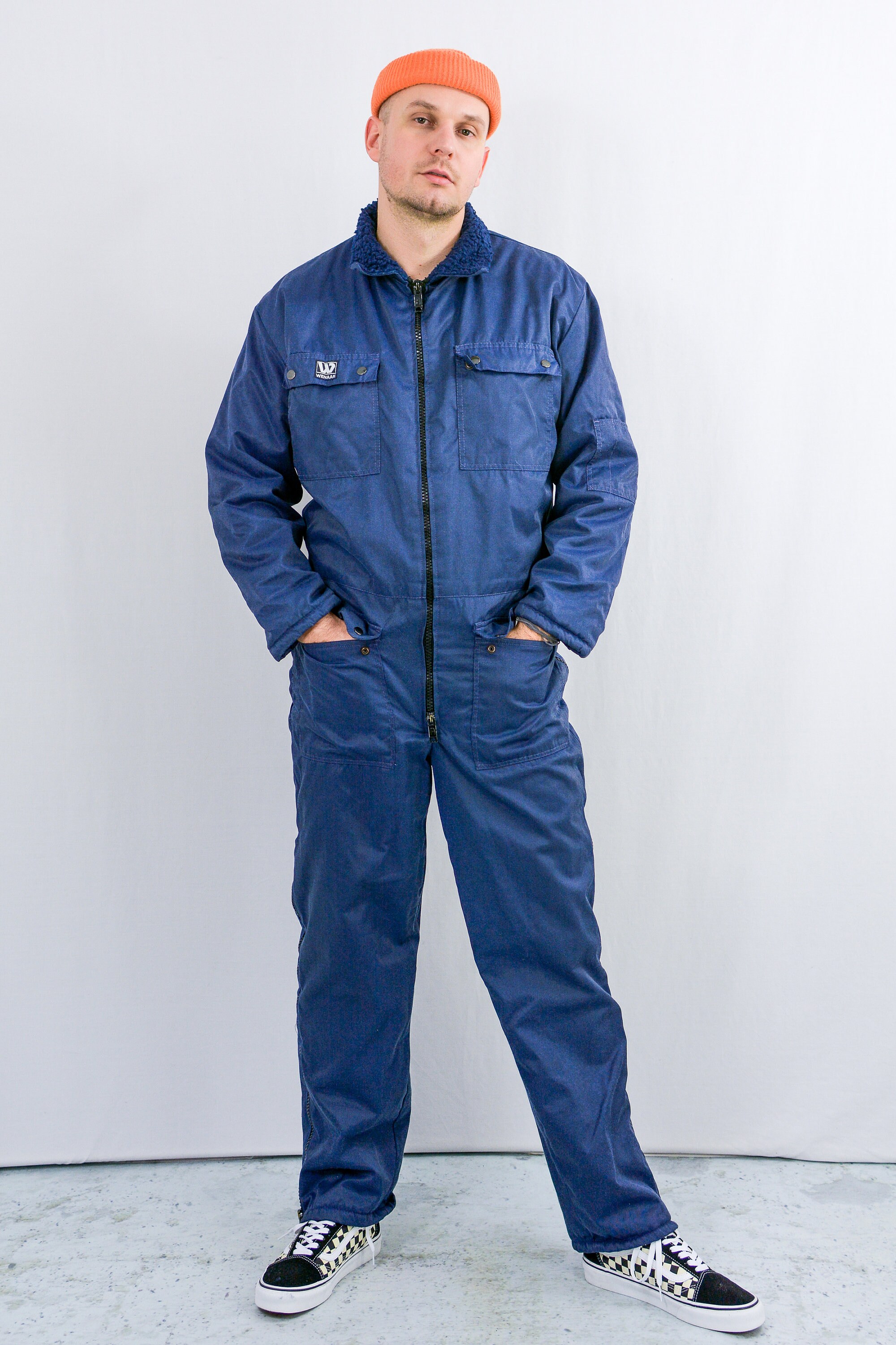 Insulated Work Suit Vintage Blue Jumpsuit Coveralls Fleece - Etsy