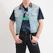 Slipknot Denim Vest Reworked Vintage Distressed Studded Rocker Top Men ...