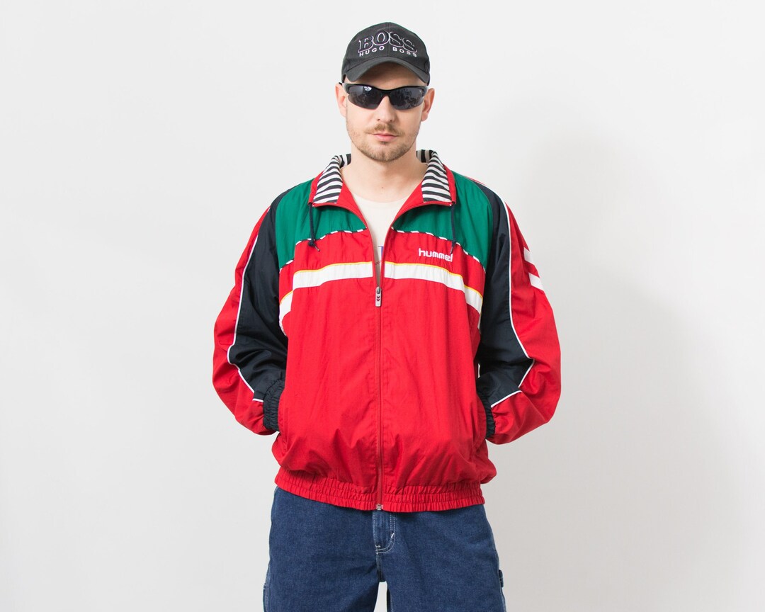 Hummel Track Jacket 90's Vintage Zip up Tracksuit Top Men Size XL - Etsy