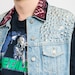 Slipknot Denim Vest Reworked Vintage Distressed Studded Rocker Top Men ...