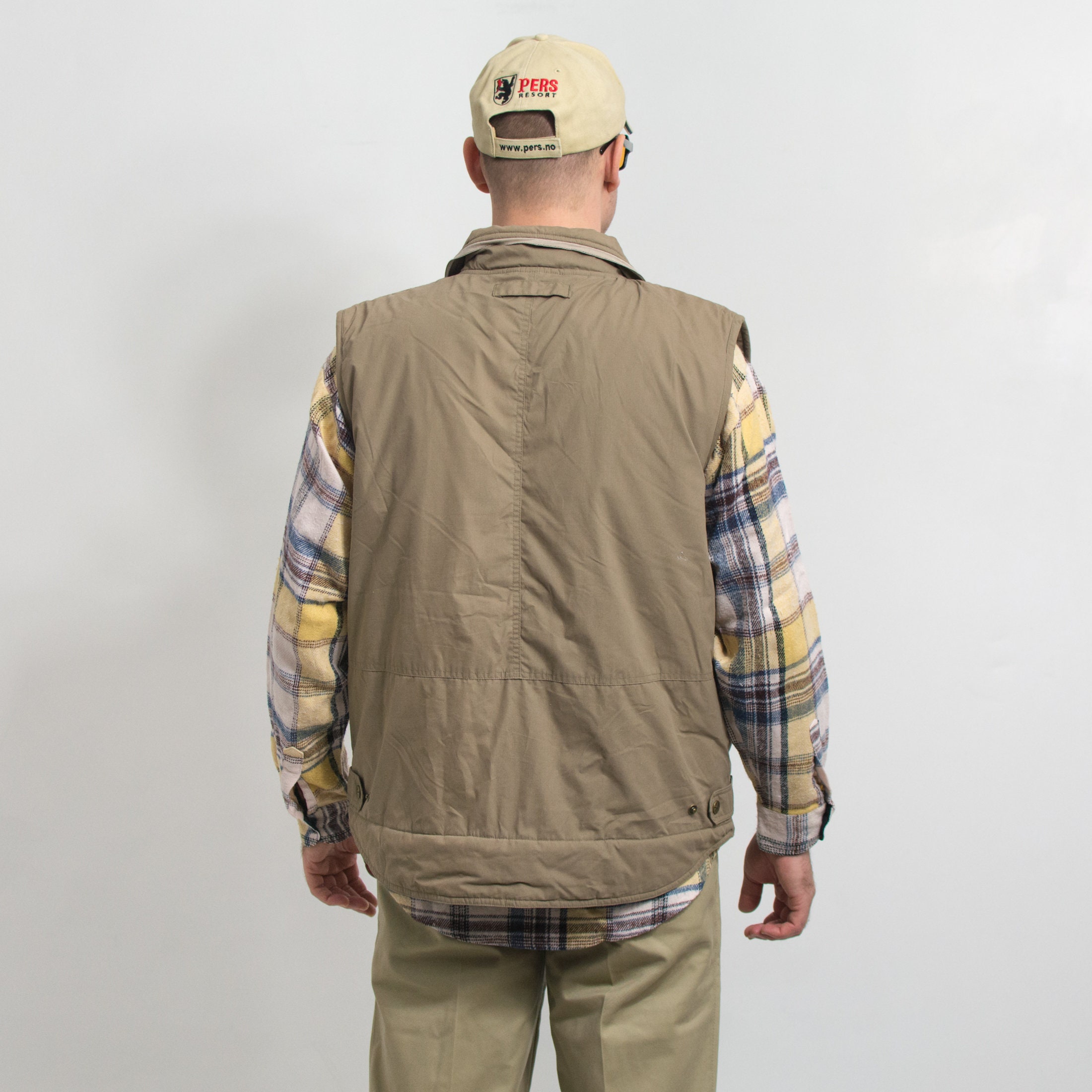 Vintage Cargo Vest Hunting Sleeveless Jacket Men Size XL - Etsy