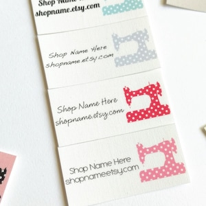 Sewing Machine Printed Sew on Fabric Labels, Custom Labels, Product ...