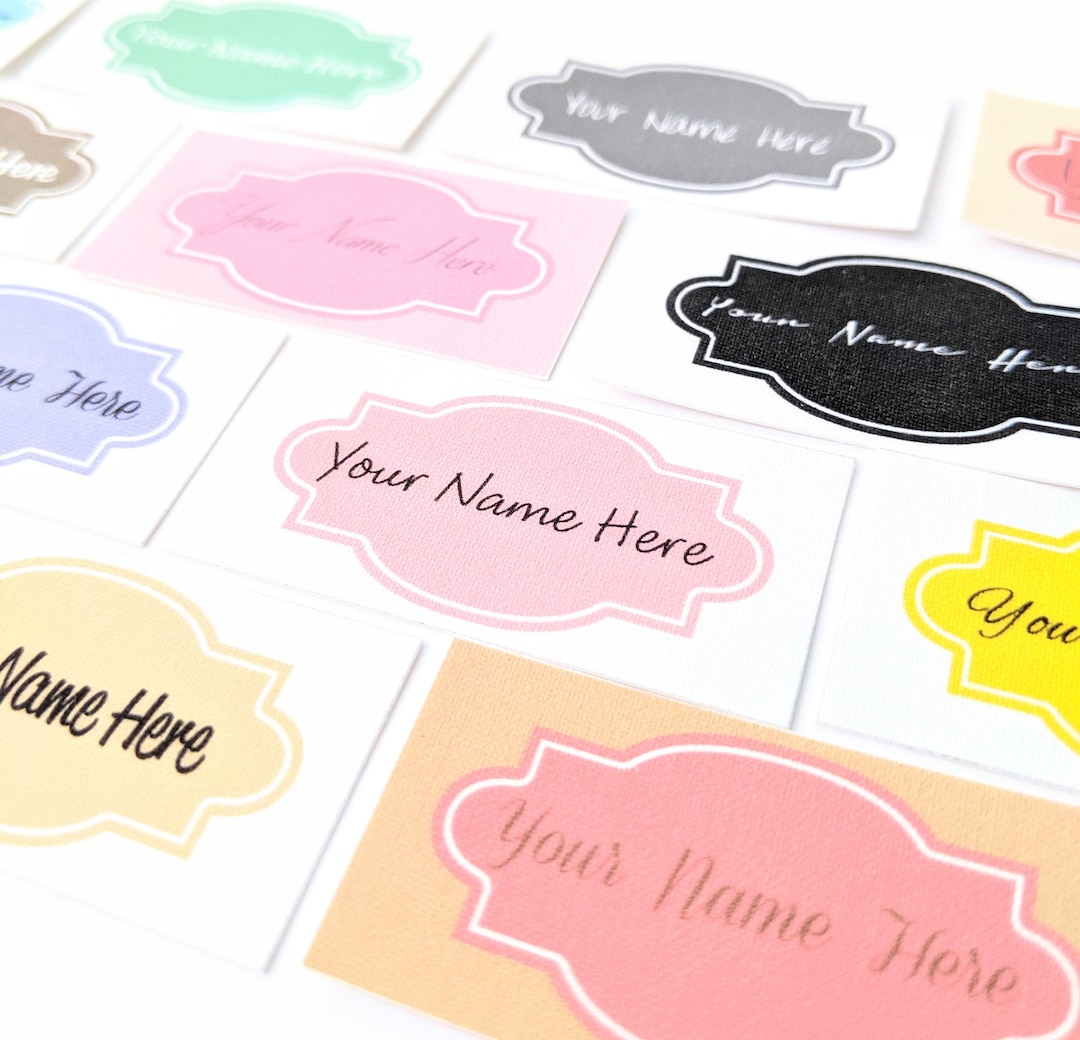 Boutique Sign Printed Sew on Fabric Labels, Custom Labels, Product ...