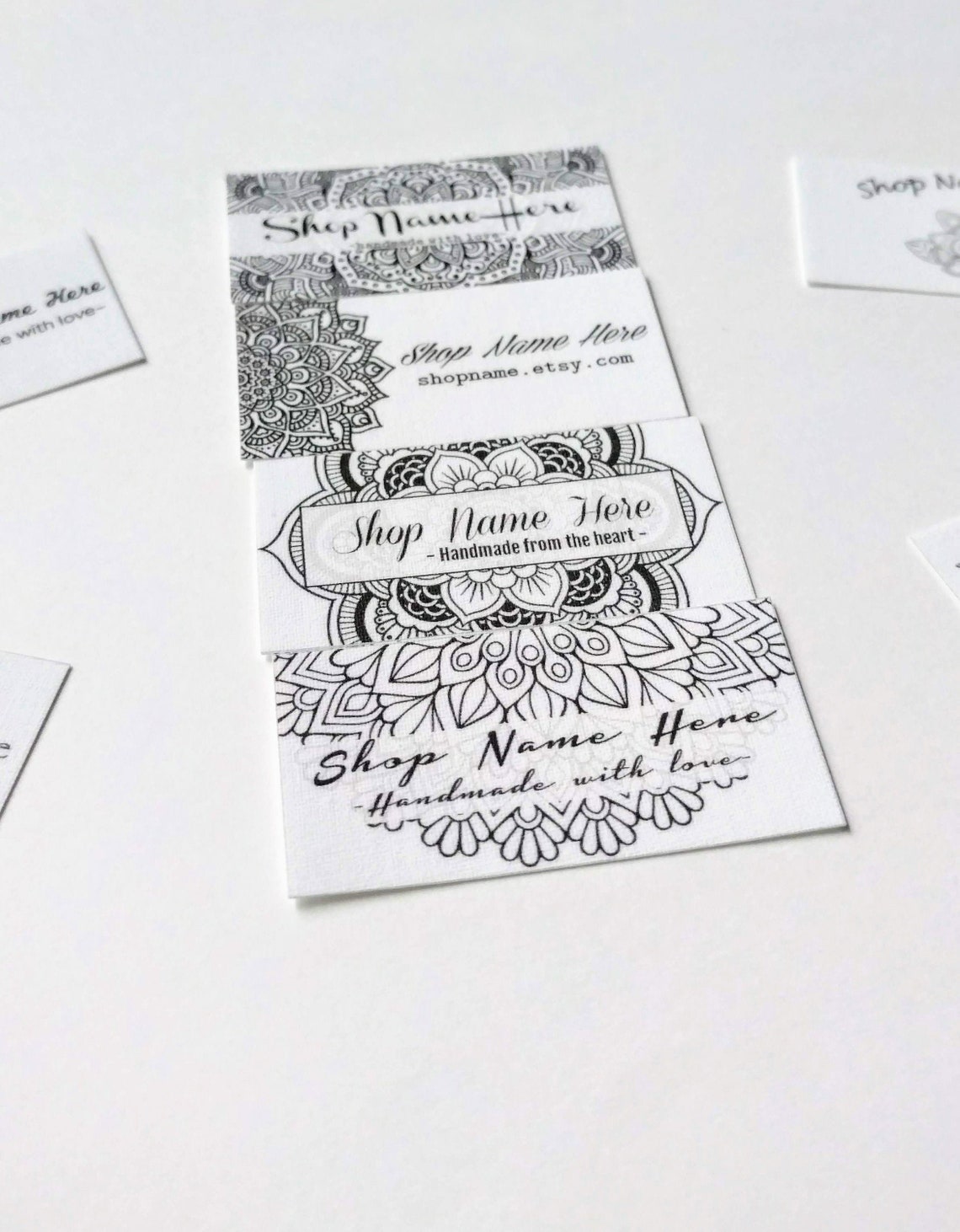 Mandalas Printed Sew on Fabric Labels Custom Labels Product - Etsy