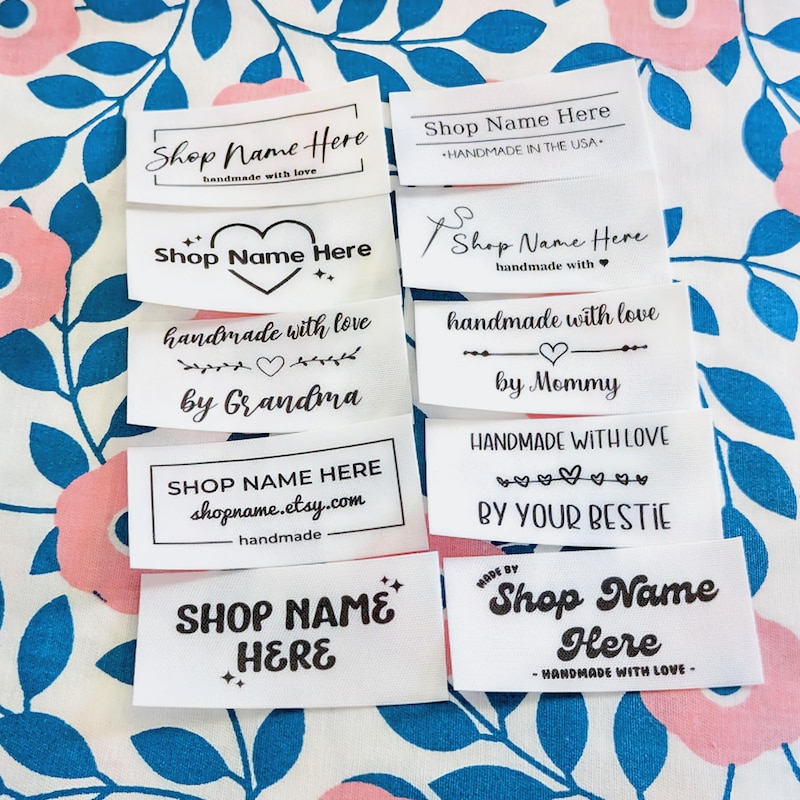 Leather Iron on Name Tag - Etsy