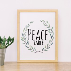 Peace-montessori Print - Etsy