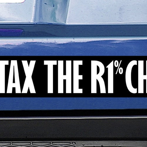 Eat the Rich Stop the Top 1% Income Inequality Bumper - Etsy