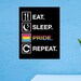 Eat Sleep Pan Pride Repeat Pansexual LGBTQ Print. Print | Etsy