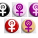 Women's Rights Solidarity Fist Pin - Feminist & Feminism Pro-equality ...
