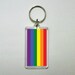 Rainbow DNA Gay Rights LGBTQ Key Chain. Keychain Size 1-3/8 Wide X 3-3/ ...
