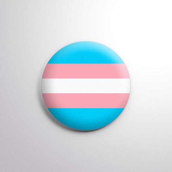 Trans Flag Button Transgendered Pride Rainbow LGBTQ Rights - Etsy