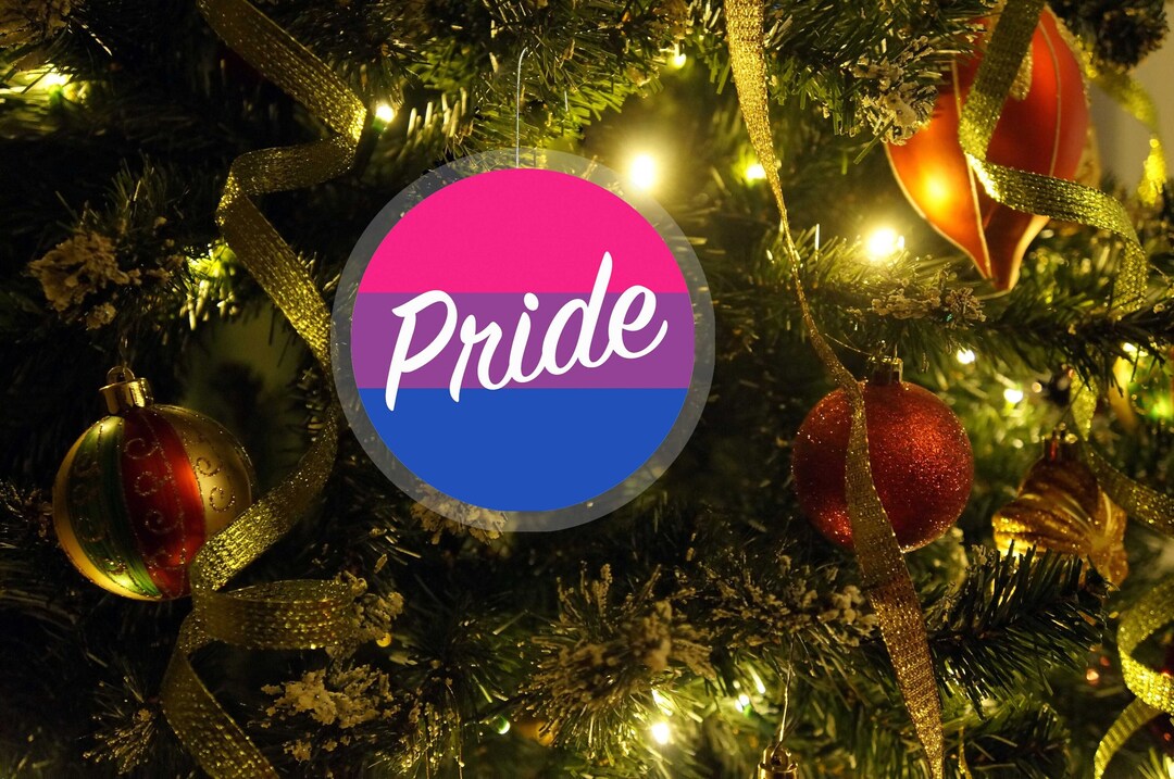 Bi Pride Flag Round Pride Bisexual Flag Holiday LGBTQ - Etsy