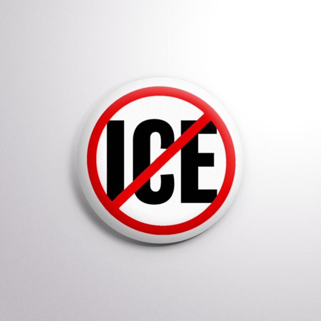 NO ICE - Anti-ice Pin - 2.25" (58mm) Button - Etsy