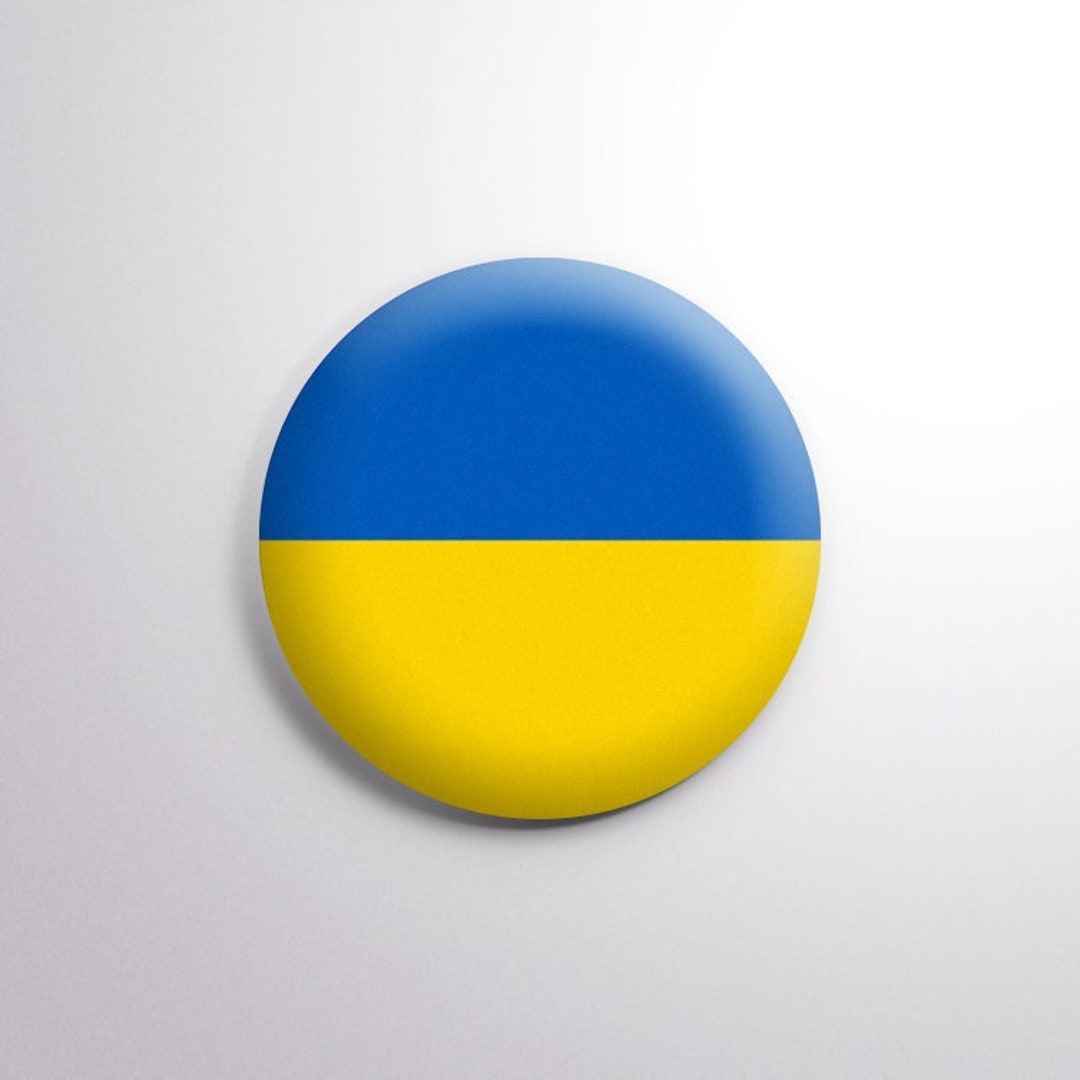 Ukrainian Flag Button - Flag of Ukraine - 2.25" (58mm) Button - Etsy