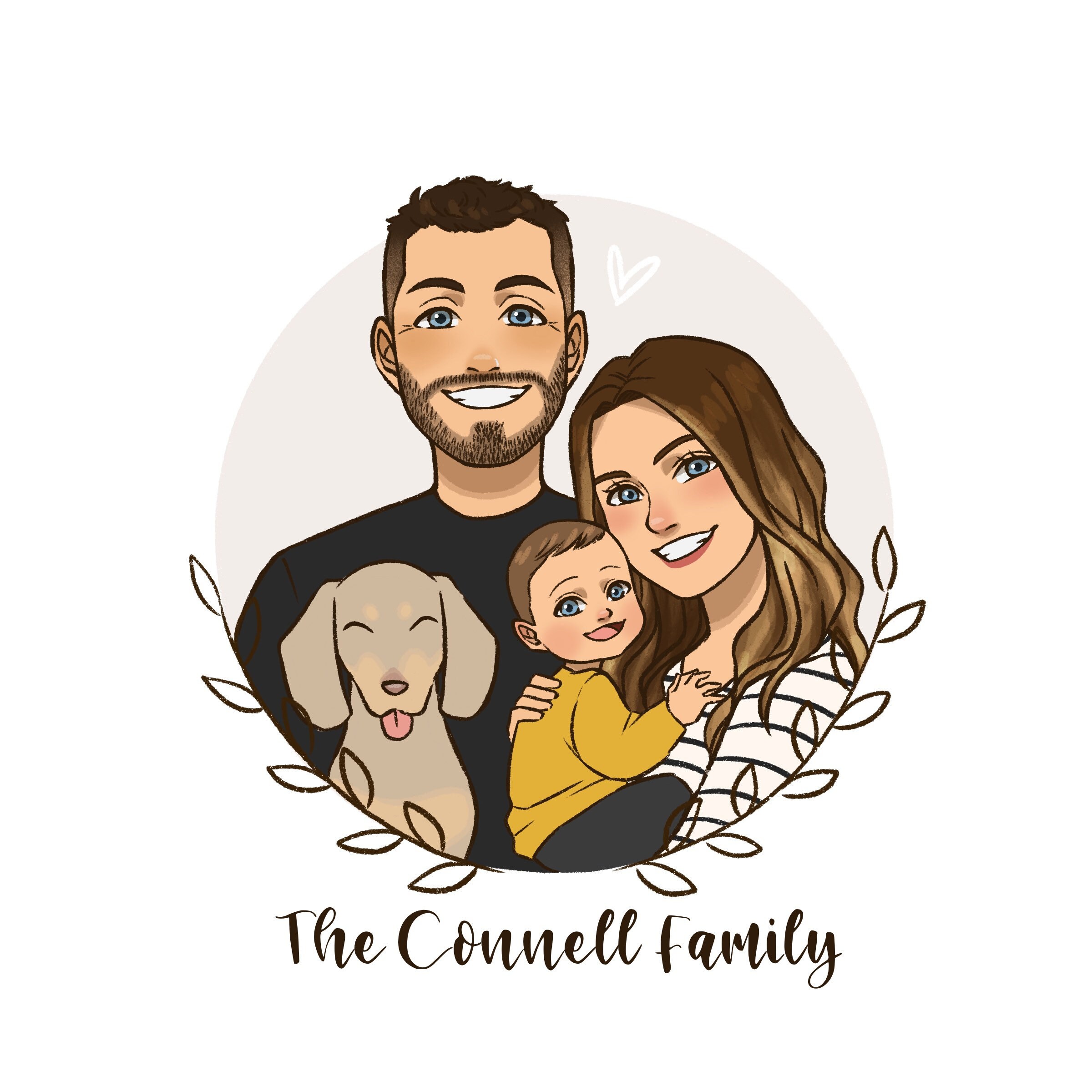 Custom Portrait Drawing Custom Family Portrait Custom Couple - Etsy