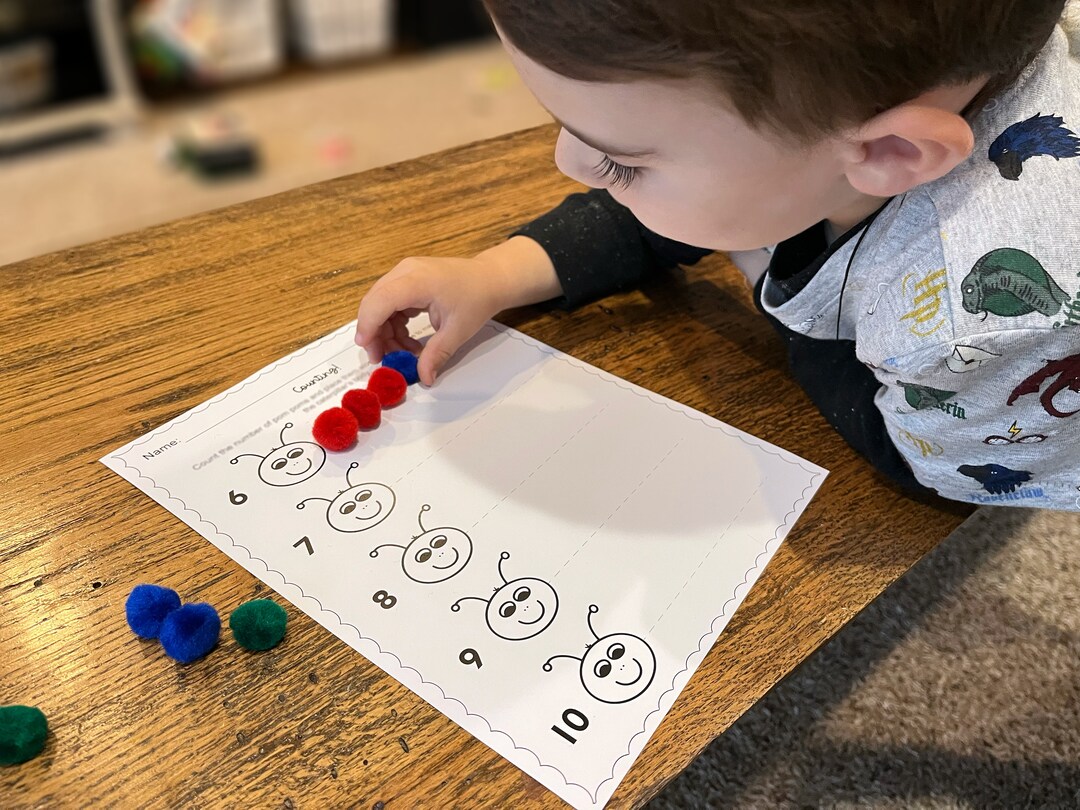 Pre-k Kindergarten Sensory Counting Activity | Counting 1-10 | Ten ...