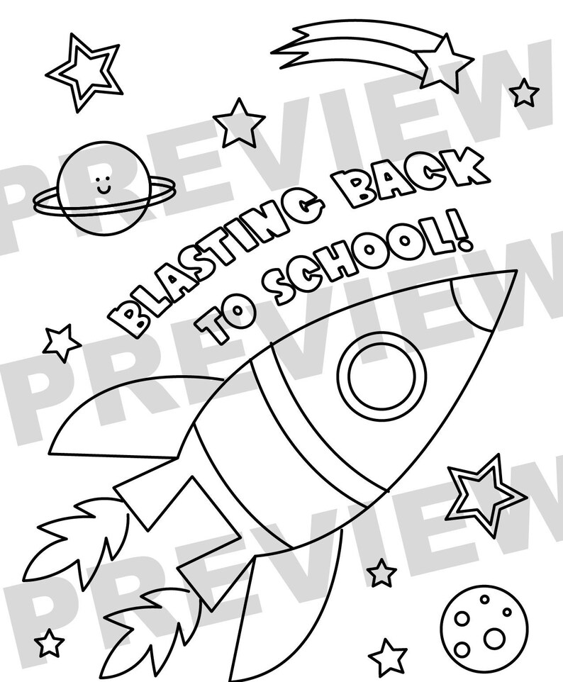 Back to School Coloring Sheets | Fun Activity | Pre-k and Kindergarten ...