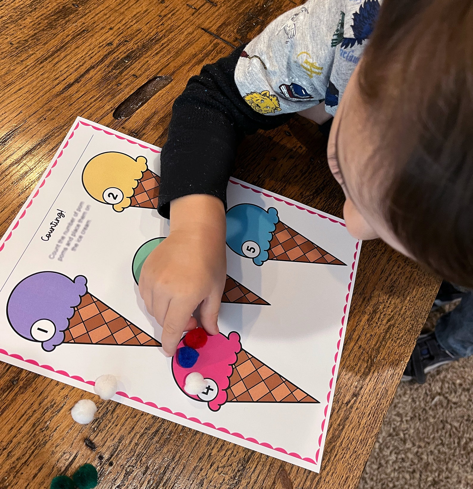 Pre-k Kindergarten Sensory Counting Activity | Counting 1-10 | Ten ...