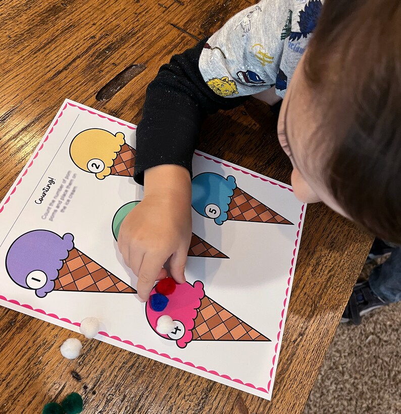 Pre-k Kindergarten Sensory Counting Activity | Counting 1-10 | Ten ...